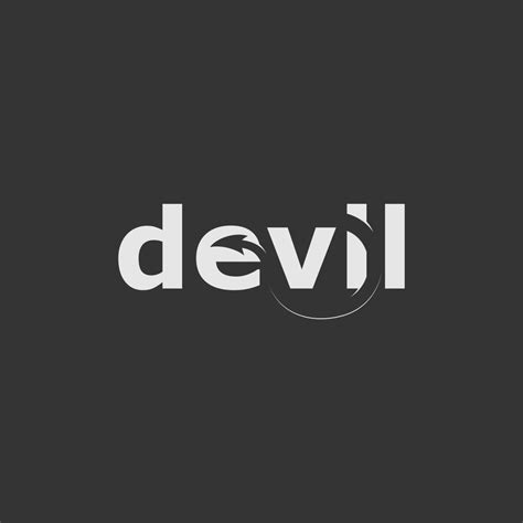 Devil Wordmark Logo Idea On Behance