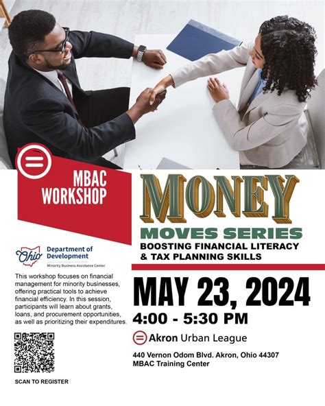 Mbac Workshop Money Moves Series Boosting Financial Literacy And Tax Planning Skills Join The