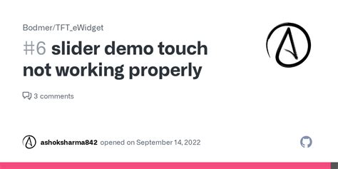 Slider Demo Touch Not Working Properly Issue Bodmer Tft Ewidget