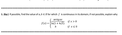 solved 6p ﻿if possible find the value of a binr for