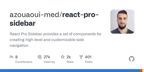 Github Azouaoui Medreact Pro Sidebar React Pro Sidebar Provides A