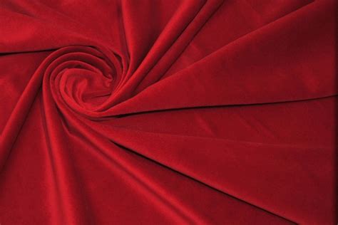 Бархат хлопковый красный (Индия) - купить в интернет-магазине Олматекс