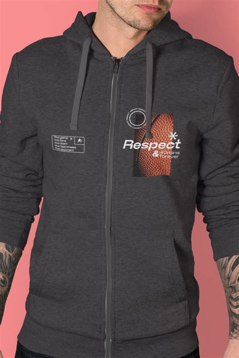 Respect Full Zip Hoodie Crossover Brand