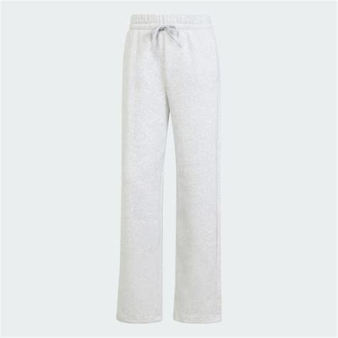 Adidas Essentials Small Logo Feel Cozy Open Hem Pants Grey Adidas Australia