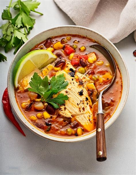 Chicken Taco Soup For A Comforting Evening The Newlywed