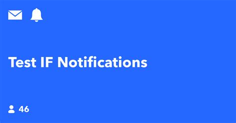 test if notifications ifttt