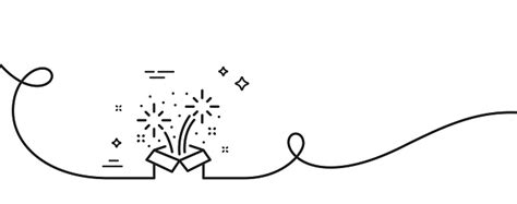 Icône De Ligne De Feux Dartifice Signe De Salut Pyrotechnique Ligne