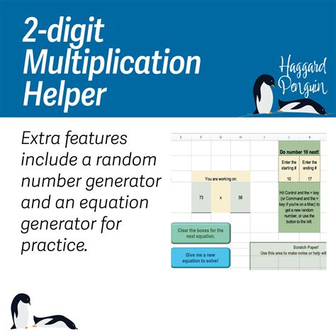 2 Digit Multiplication Helper For Math Teaching In The Home