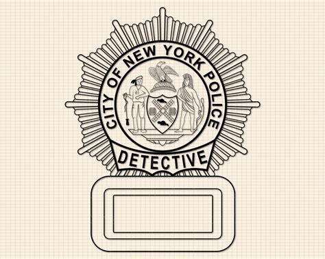 Nypd Police Department Detective Badge Svg Bundle Nyc New York City