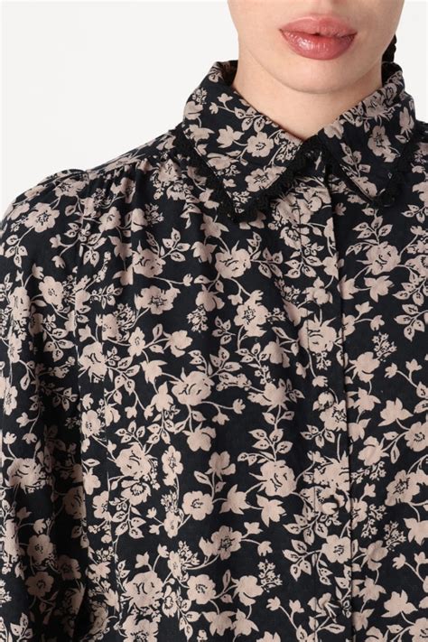 Yas Tilera Ls Shirt Black Tilera Fungi Suser I Sivet Klær Sko