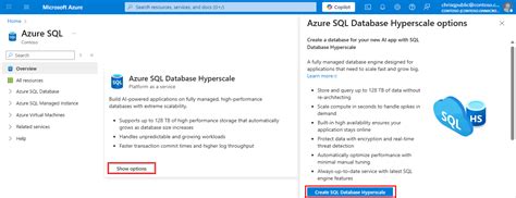 Criar Um Banco De Dados De Hiperescala Azure Sql Database Microsoft Learn