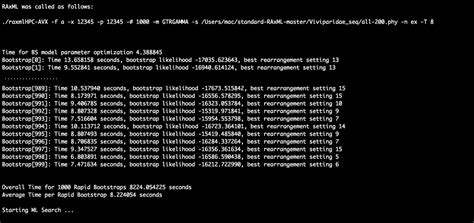 Raxml 使用简介 Bin Ye