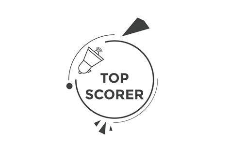 Top Scorer Text Button Speech Bubble Top Scorer Colorful Web Banner