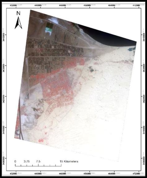 Subset Geocoded And Resampled Egyptsat1image Download Scientific Diagram
