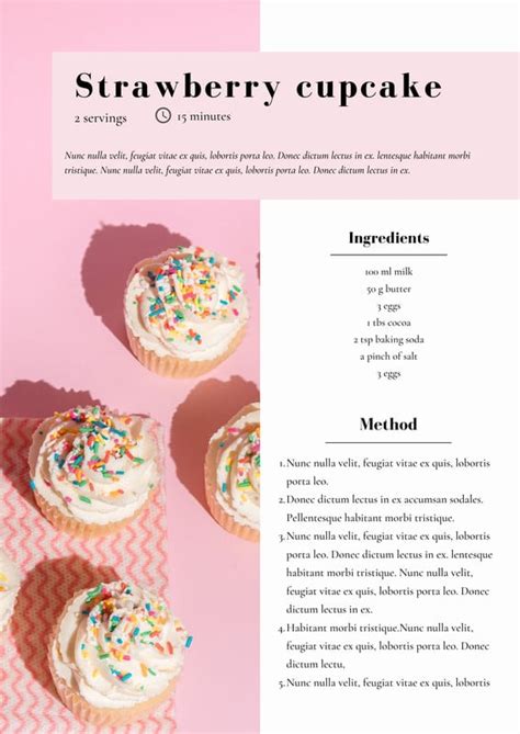 Free And Customizable Recipe Templates Canva