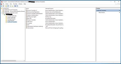 Domain Controller Certificate Template