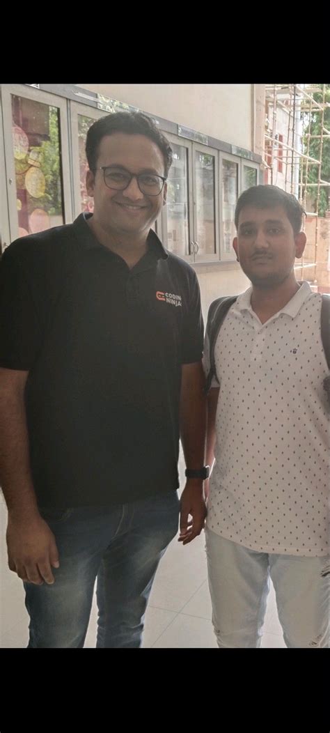 Today I Met With Founder And Ceo Of Coding Ninjas Ankush Singla Sir And