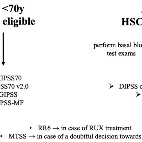 Flowchart Based On Age And Hsct Eligibility For The Choice Of Ideal