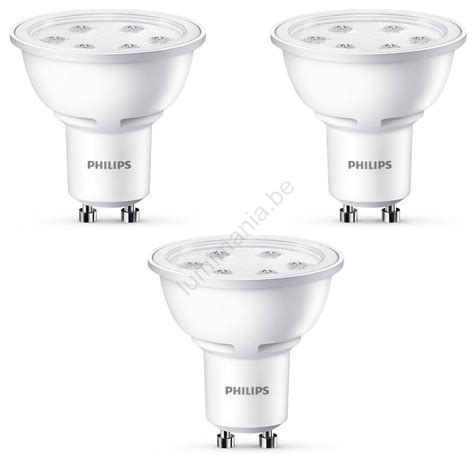 Pack 3x Ampoule Led Philips Gu10 3 5w 230v 2700k Lumimania