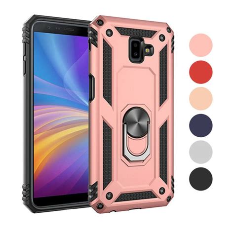 Rugged Armor Heavy Duty Case With Magnet For Samsung J4 Core Rose Gold