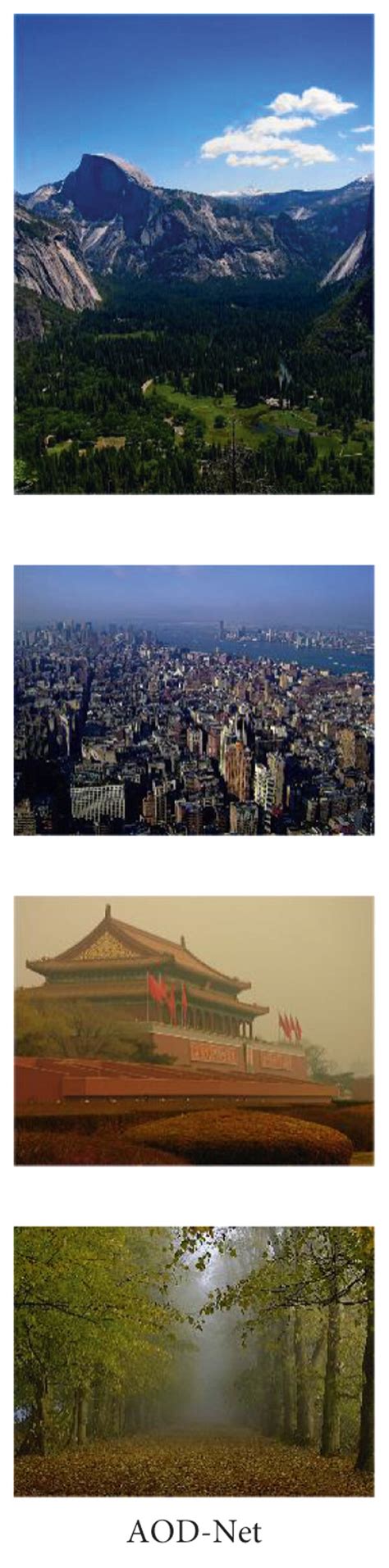 Qualitative Comparisons On The Real World Dataset A Hazy Input B