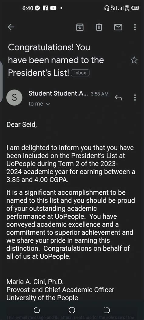 Seid Ahmeddin On Linkedin Presidentslist Academicexcellence Uopeople