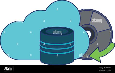 Cloud Computing Technology Blue Lines Stock Vector Image Art Alamy