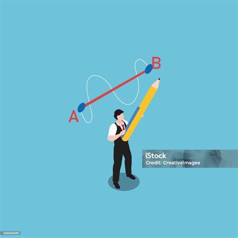 비즈니스 성공 또는 어려운 길과 장애물을 얻는 쉬운 방법 또는 지름길 힘이 들지 않는에 대한 스톡 벡터 아트 및 기타 이미지 힘이 들지 않는 억셈 단순함 Istock