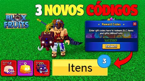 Corre 3 Novos CÓdigos Secretos De Frutas GrÁtis No Blox Fruits Todos💖