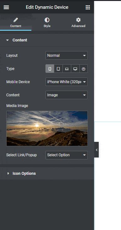 Dynamic Device Elementor Widget Settings Overview The Plus Addons For