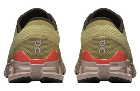 On Cloud Mens Cloud X4 Running Shoes Caper Salmon Sole To Soul