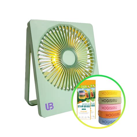 Led 무선 휴대용 미니 선풍기아로마 방향밴드 온채널