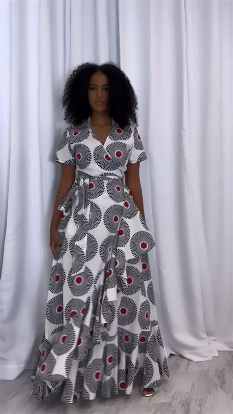 Mide Wrap Dress African Clothing For Women Ankara Print Artofit
