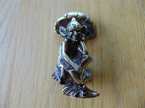 Antique Brass Pixie Door Knocker D014 0217 Antique Door Knockers