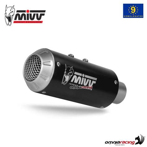 Terminale Scarico Mivv MK3 Omologato Acciaio Nero Yamaha R6 2006 2016