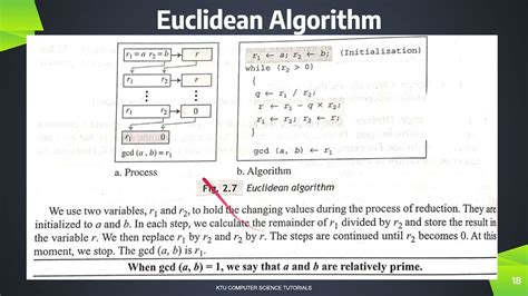 Euclidean Algorithm With Problems Ktu Cst332 Foundations Of Security In Computing S6cs Mod 1