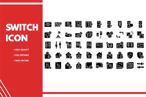 50 Switch Glyph Icon Graphic By Blood Line · Creative Fabrica 50 Switch Glyph Icon Graphic By Blood Line · Creative Fabrica