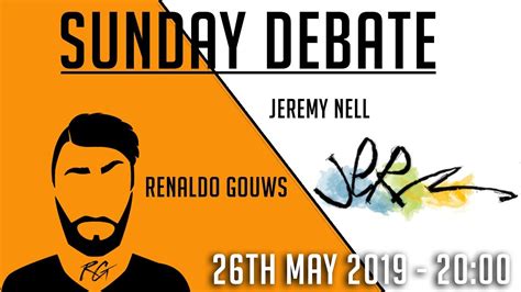 Sunday Debate Jeremy Nell Jerm South Africa 2019 Youtube