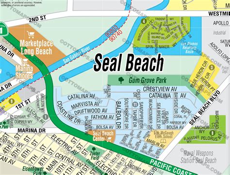 Seal Beach Map With Rossmoor Map Orange County Ca Otto Maps