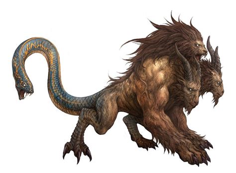 Chimera Fantasy Creatures Art Beast Creature Creature Concept Art