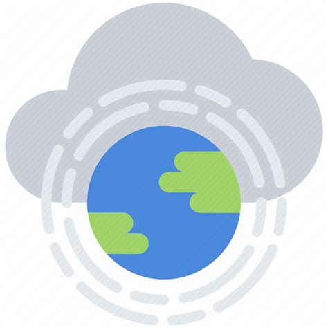 Cloud Earth Global Planet Repository Storage Technology Icon