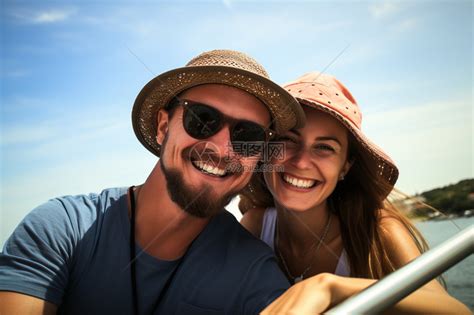 夏季海上度假出行的情侣高清图片下载 正版图片600463400 摄图网