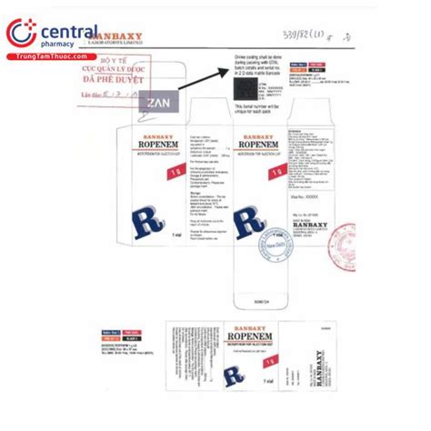 [chÍnh HÃng] Thuốc Ropenem 1g Liều Dùng Công Dụng