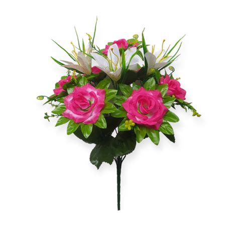 Искусственные цветы «Роза с лилией