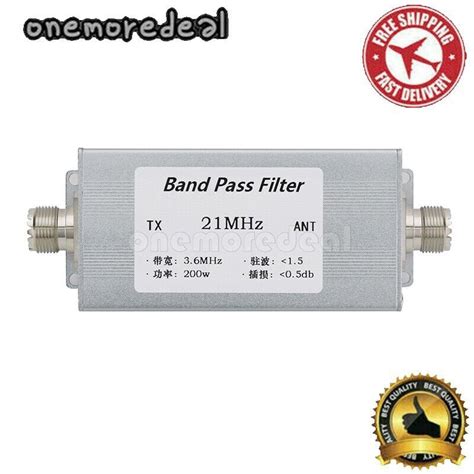21mhz Bpf Band Pass Filter Shortwave Communication Lc Filter 15m Band 200w Ebay