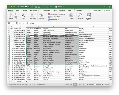 Export Microsoft Excel Selection Into A Csv File Datablist