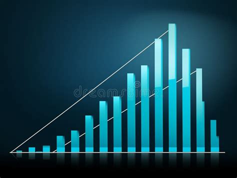 A Line Graph Showing Steady Financial Growth The Concept Of Financial Success Stock