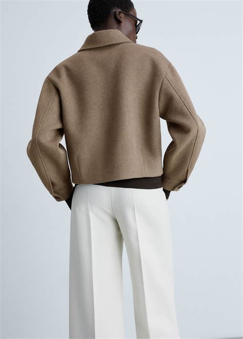 Chaqueta Lana Bolsillos Mujer Mango México