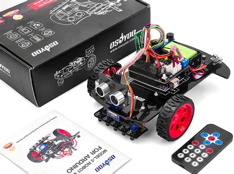 Amazon Osoyoo2輪 駆動 スマート ロボットカー スターターキット Arduino互換の Uno R3 プロジェクト 2wd Smart Robot Car Kit オープン