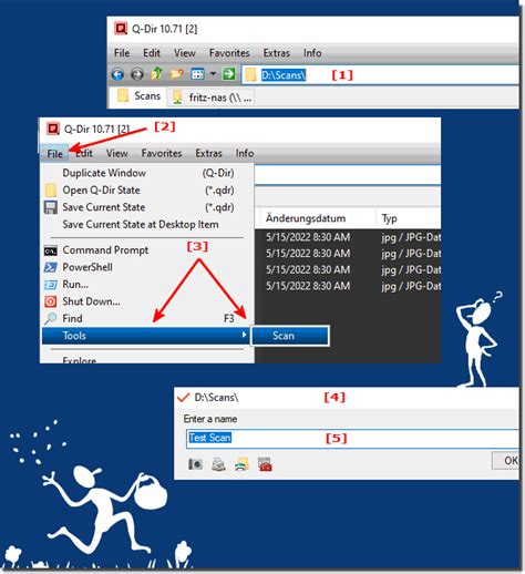 Start Page Scan Directly In The Target Folder